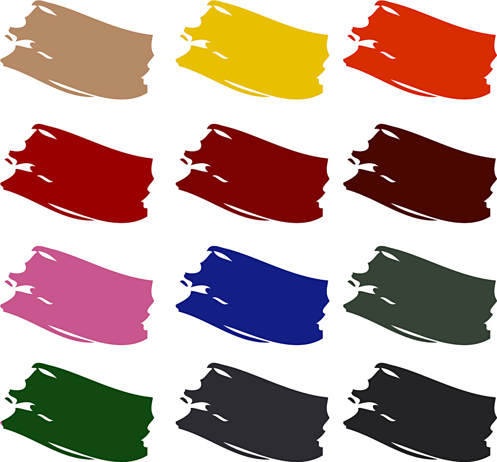Tekstilmaling - Forskellige Farver - Textile Color Basic 12x50 Ml | Se ...