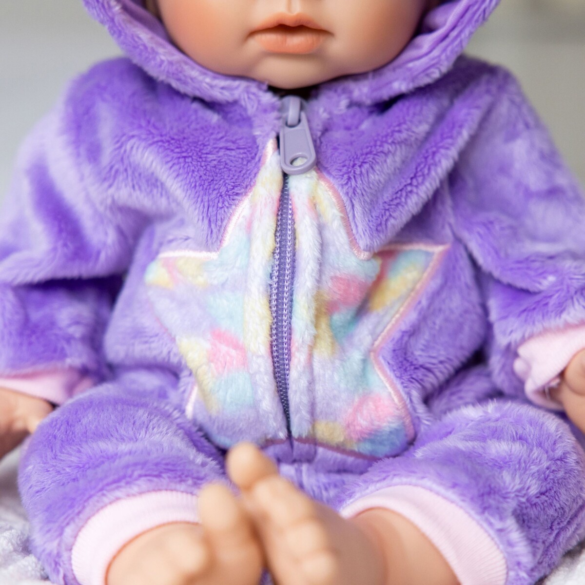 Køb Tiny Treasures - Enhjørninge Star Dukke-outfit Med Hætte - Gucca.dk