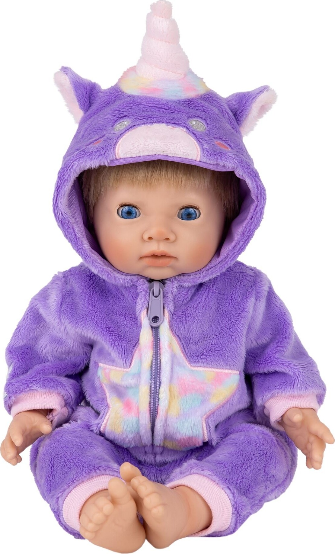 Køb Tiny Treasures - Enhjørninge Star Dukke-outfit Med Hætte - Gucca.dk