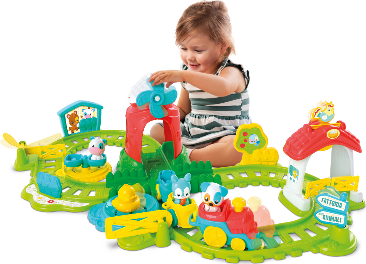 Køb Baby Clementoni - The Farm Train - Legetog Med Dyr Og Lyd - Gucca.dk