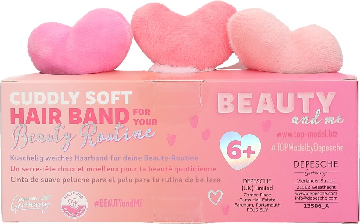 Top Model - Pandebånd Med Hjerter - Pink - Beauty And Me | Se tilbud og ...