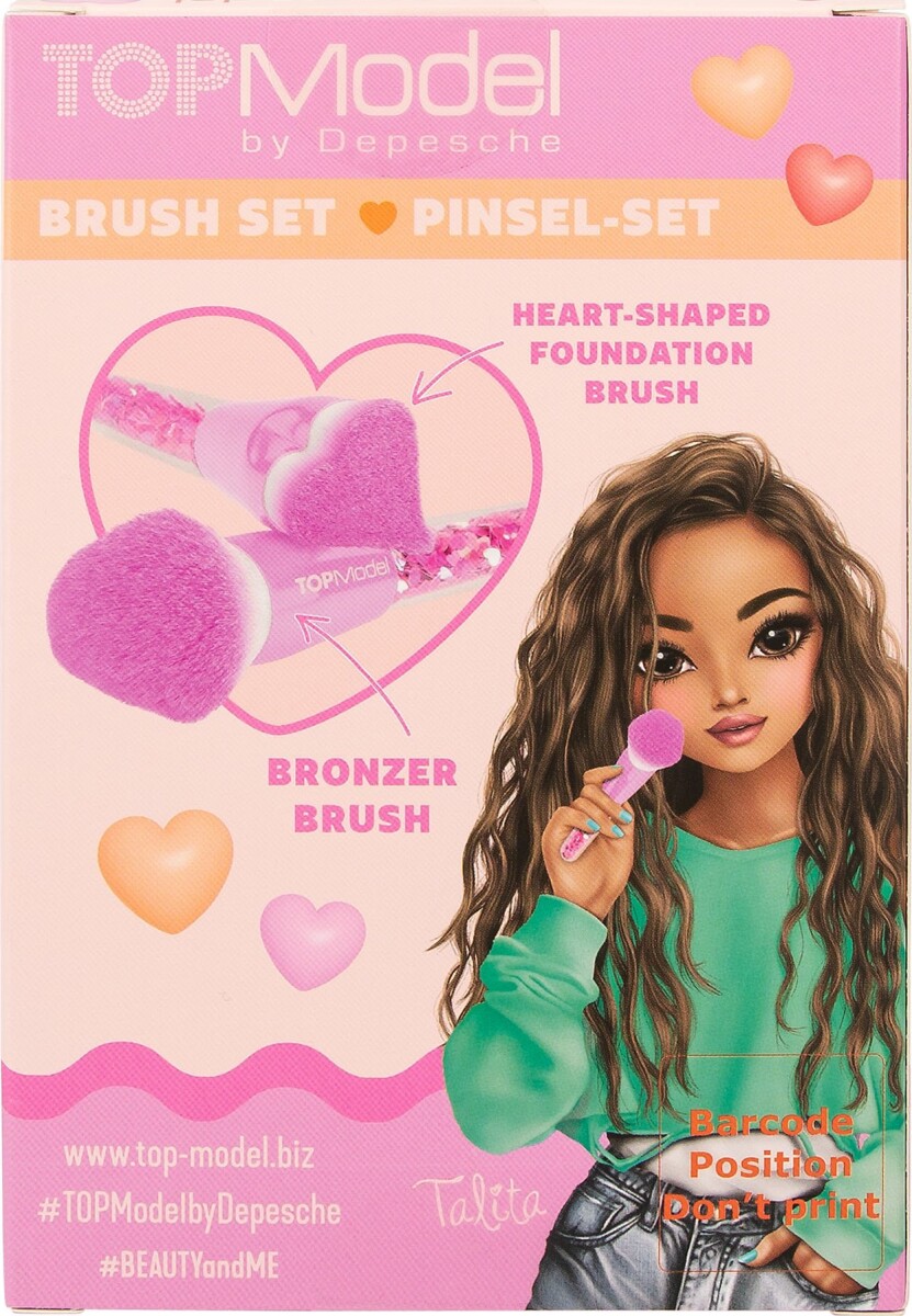 Køb Top Model - Brush Set - Makeup Børster - Beauty And Me - 2 Stk fra ...
