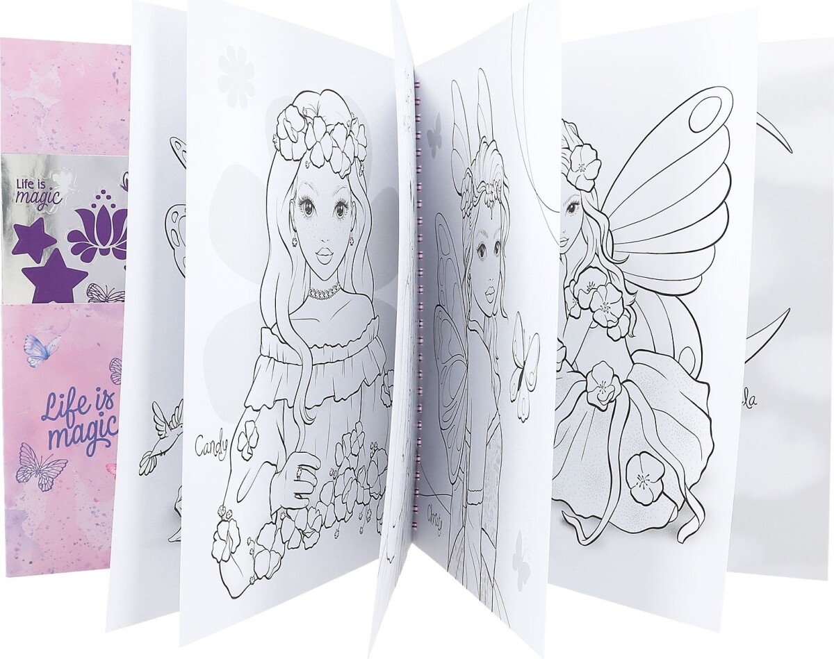 Top Model - Malebog Med Pailletter - Fairy Love af Topmodel - - Gucca.dk