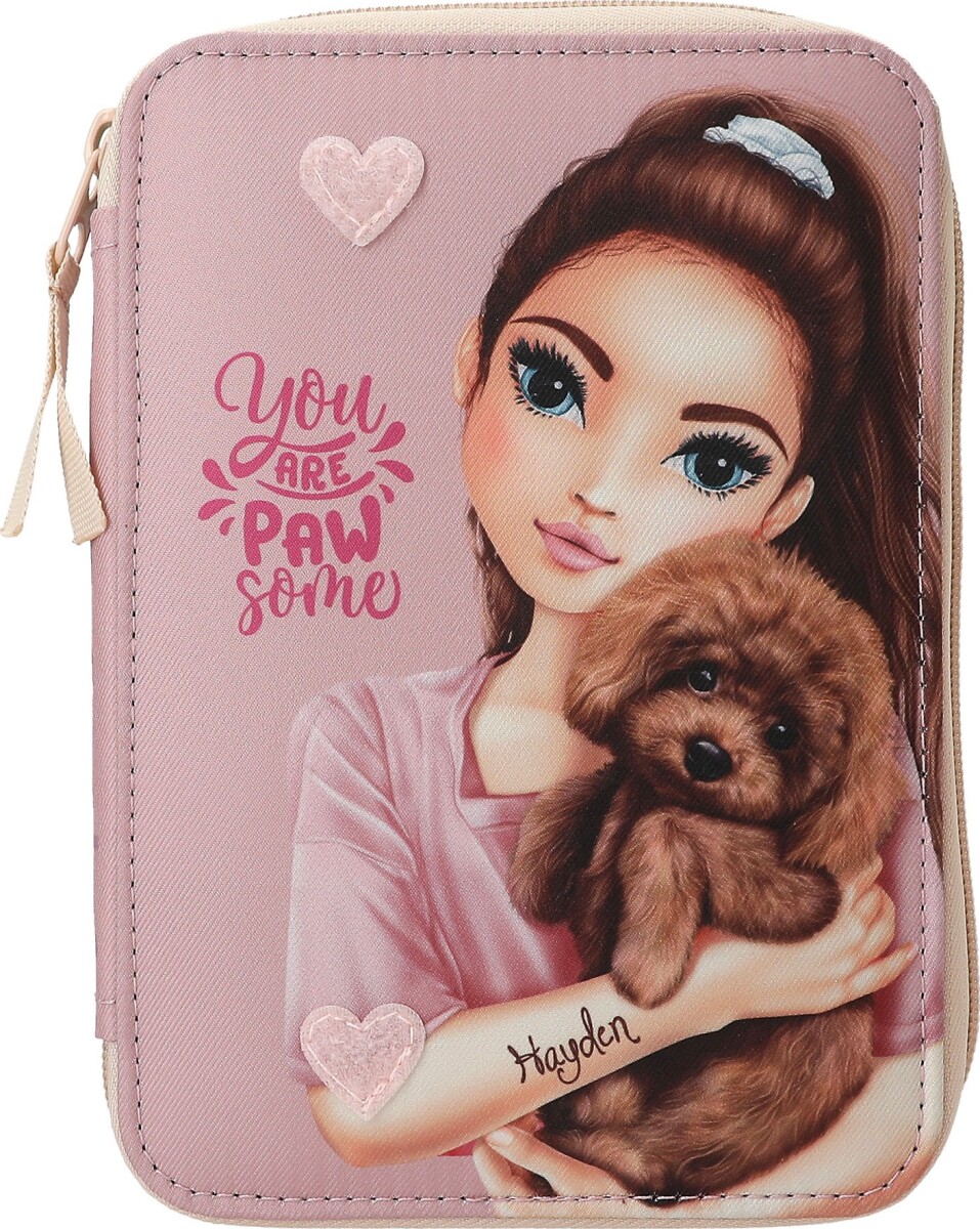 Køb Top Model - Penalhus - Hunde Og Katte Motiv - Rosa fra Depesche ...