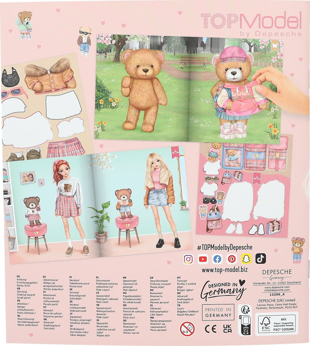 Køb Top Model - Klistermærkebog - Stickerworld - Team Teddy fra ...