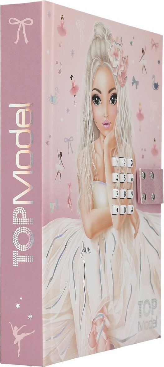Top Model - Dagbog Med Kode Og Musik - Ballet - - Gucca.dk