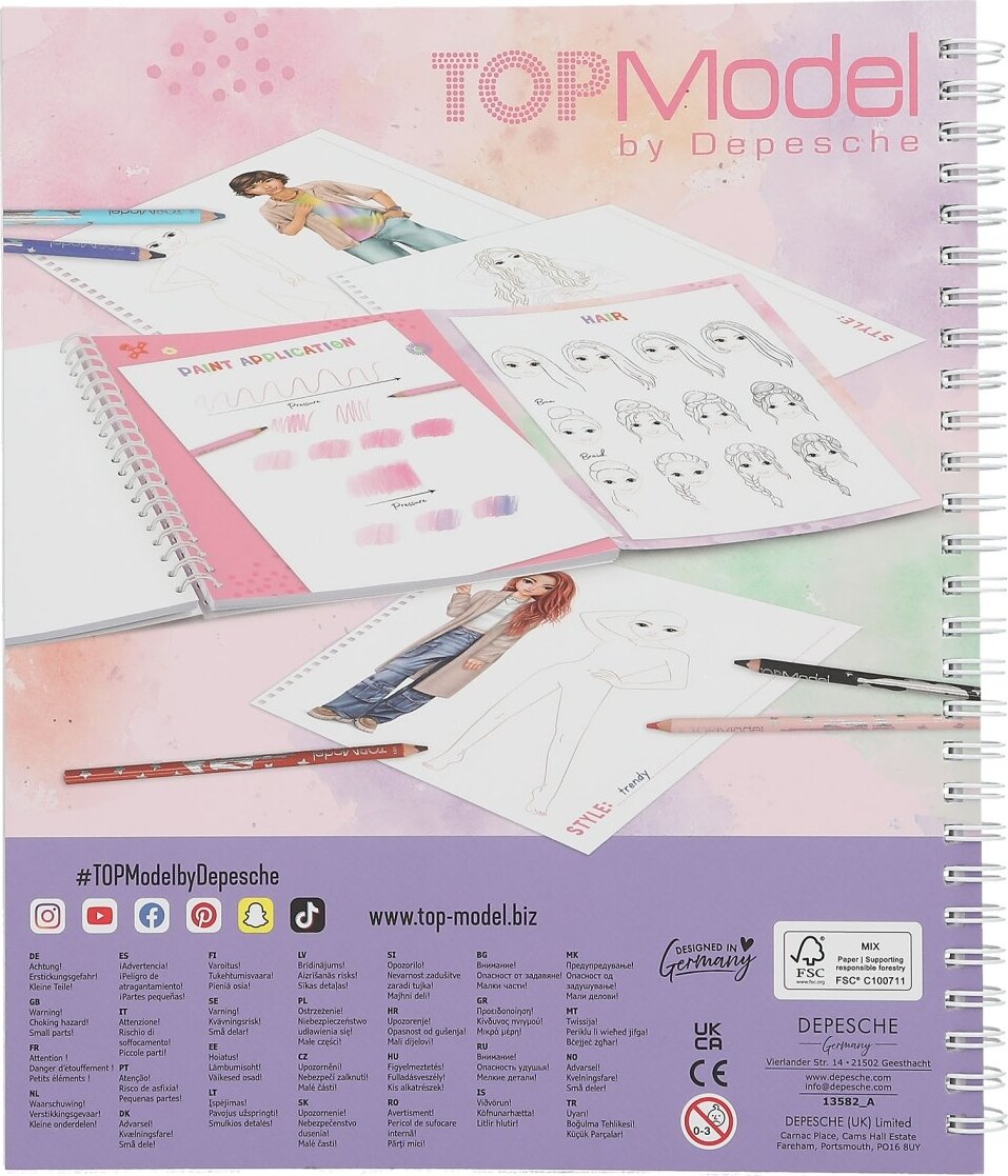 Top Model - Fashion Designer - Malebog - - Gucca.dk