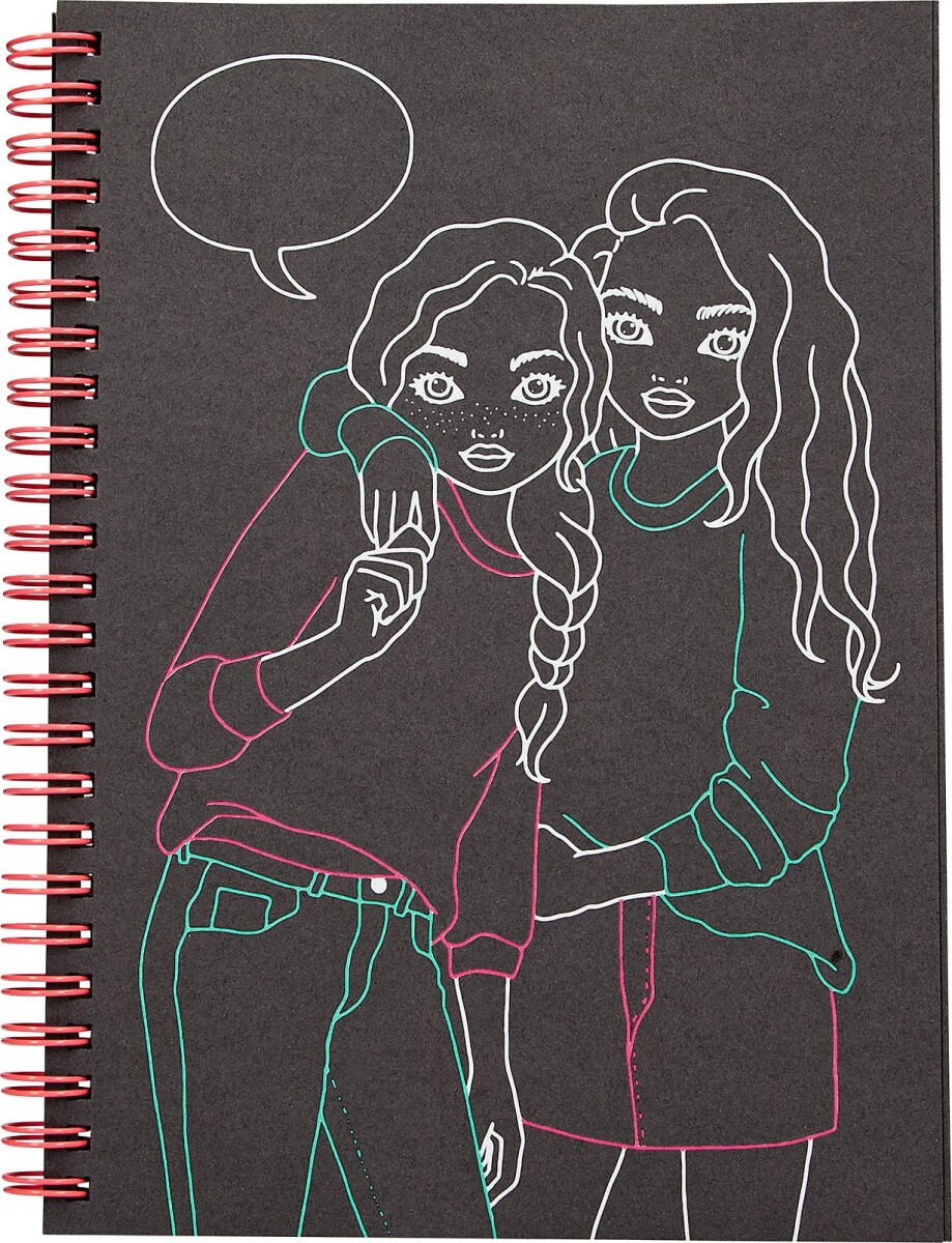 Top Model - Neon Doodle Malebog Med Neonpenne - - Gucca.dk