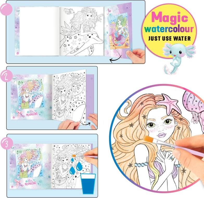 Top Model - Water Colour Bog - Mermaid - - Gucca.dk