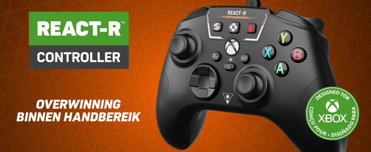 Turtle Beach React-r Wired Controller - Black | Se tilbud og køb på ...