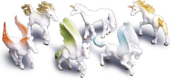 Enhjørning Figurer - Sæt Med 6 Stk - Små | Se tilbud og køb på Gucca.dk