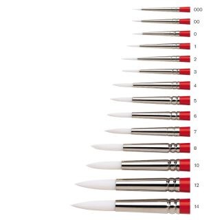 Køb Winsor & Newton - Pensel - Syntetisk - Kort Rund - Str. 000 - Gucca.dk