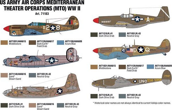 Vallejo - Us Army Air Corps Mediterranean Theater Ops - 71183 | Se ...