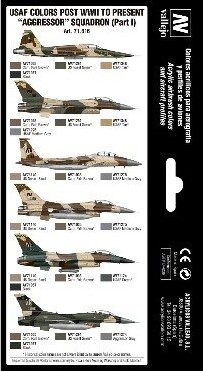 Vallejo - Model Air Maling Sæt - Usaf Aggressor Part 1 - 8x17 Ml | Se ...
