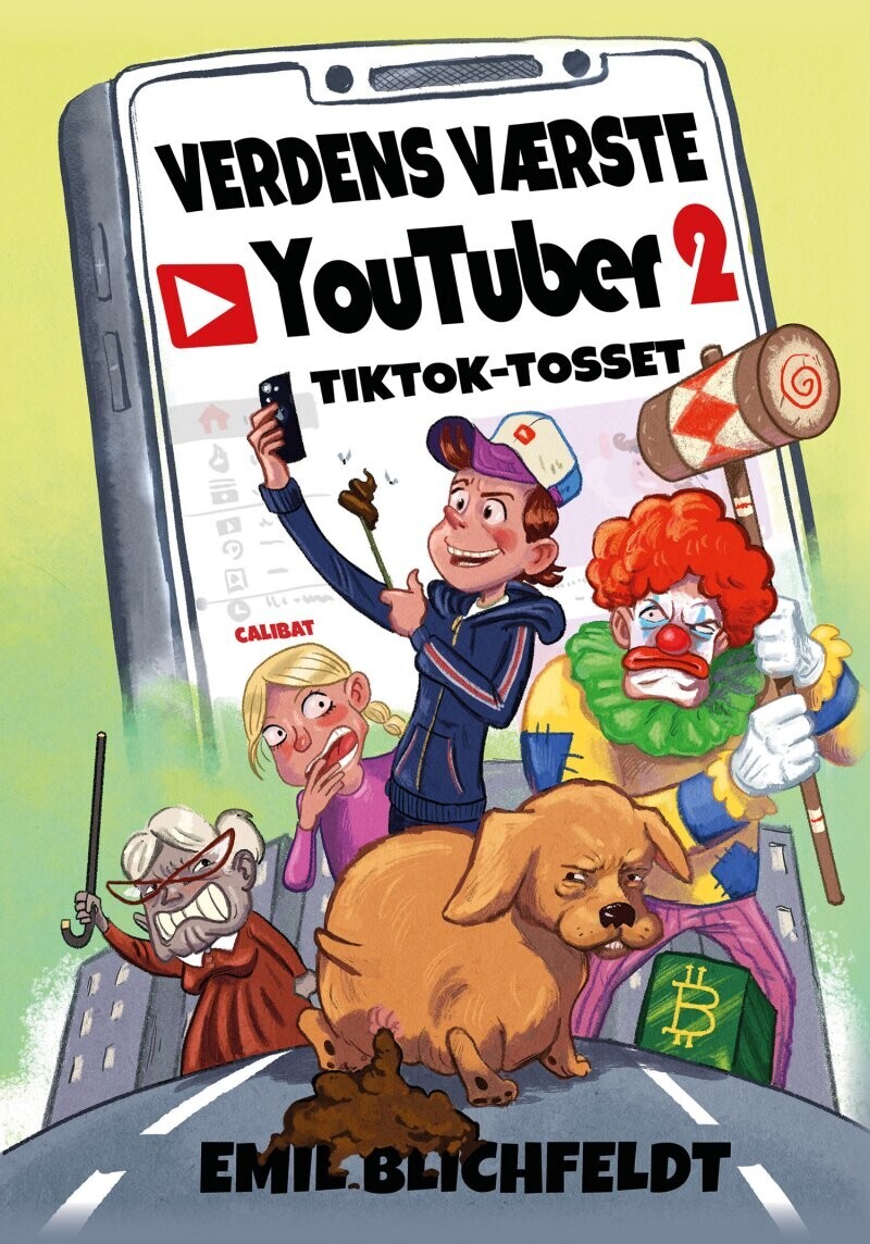 Verdens Værste Youtuber 2 - Tiktok-tosset af Emil Blichfeldt - Indbundet Bog - Gucca.dk