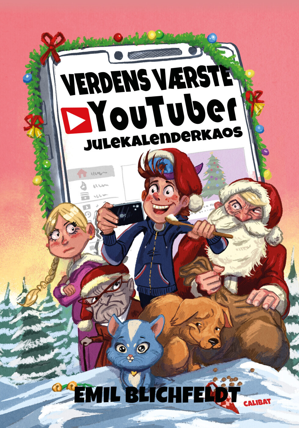 Verdens Værste Youtuber 3 - Julekalenderkaos af Emil Blichfeldt - Indbundet Bog - Gucca.dk