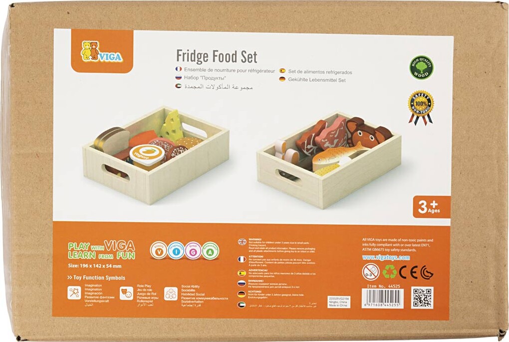 Køb Viga - Legemad I Kasser - Mad Til Købmandsbutik - Træ - Gucca.dk