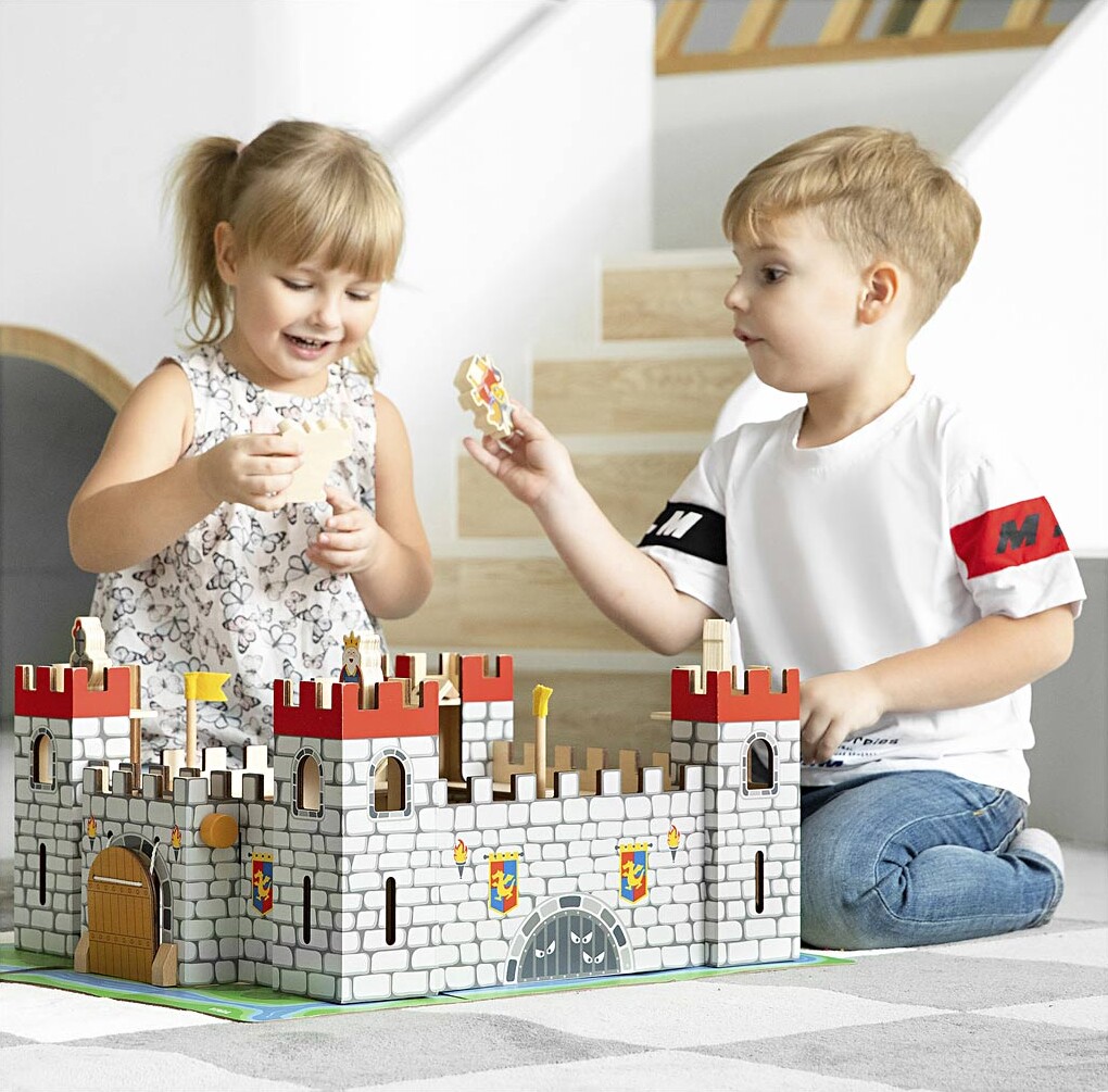 Køb Ridderborg I Træ Inkl. Tilbehør - Viga - Gucca.dk