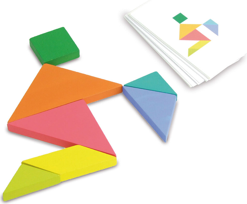 Køb Vilac - Tangram Battle - 100 Kort Og 2 Spil - Gucca.dk