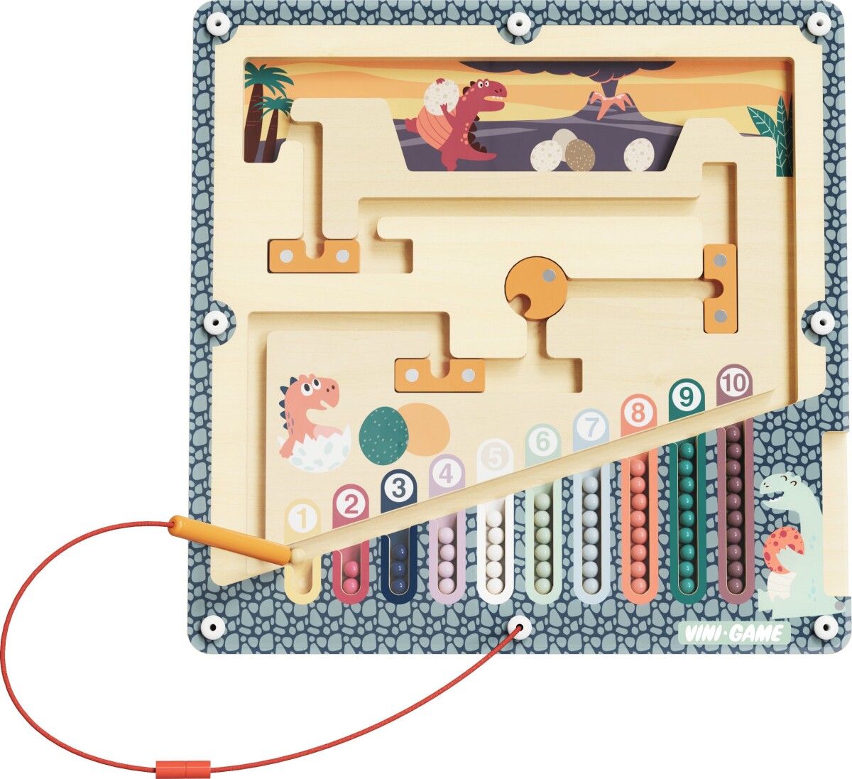 Vini Games - Dinosaur Wood/magnet Game | Se tilbud og køb på Gucca.dk