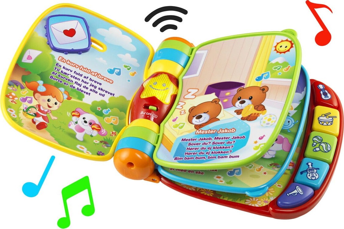 Vtech - Baby Musikbog Med Børnesange - Dansk | Se tilbud og køb på Gucca.dk