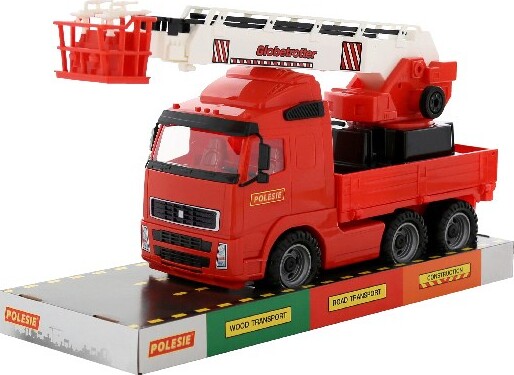 Køb Volvo Brandbil Legetøj Med Kran På Lad fra Polesie - Gucca.dk