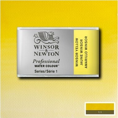 Køb Winsor & Newton - Akvarelfarve 1/2 Pan - Winsor Yellow - Gucca.dk