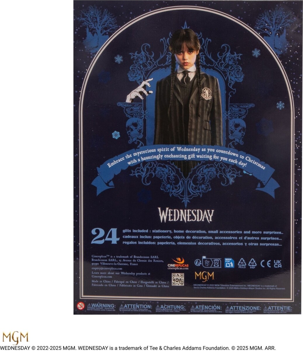 Køb Wednesday Advent Calendar 2025 fra Cinereplicas - Gucca.dk