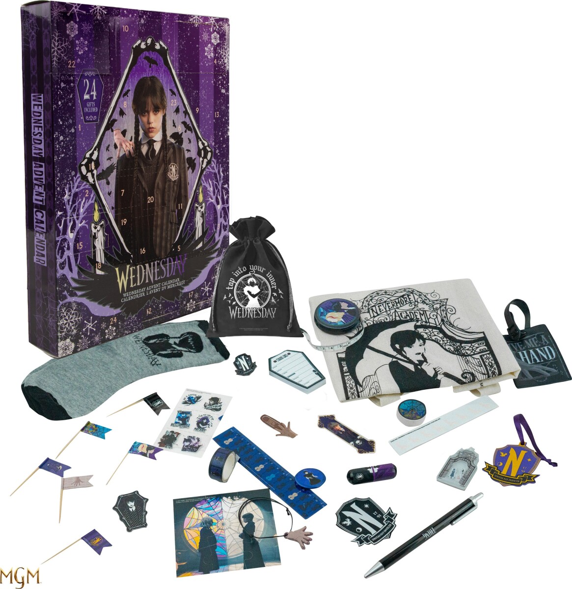 Køb Wednesday Advent Calendar Deluxe 2024 fra Cinereplicas - Gucca.dk