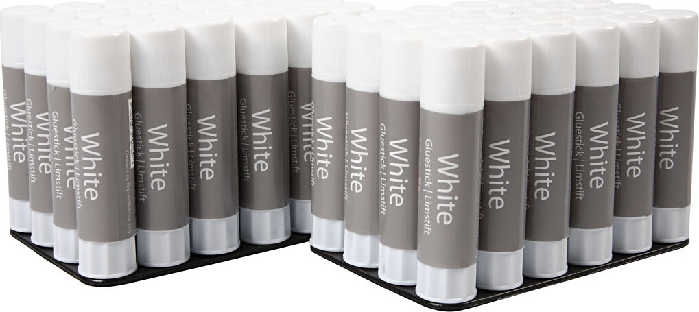 Køb White Limstift - 48 Stk. - 10 G - Gucca.dk