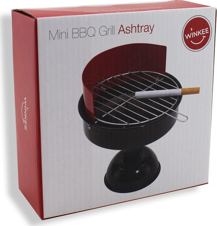 Winkee - Mini Bbq Grill Ashtray - 12 Cm Diameter | Se tilbud og køb på ...
