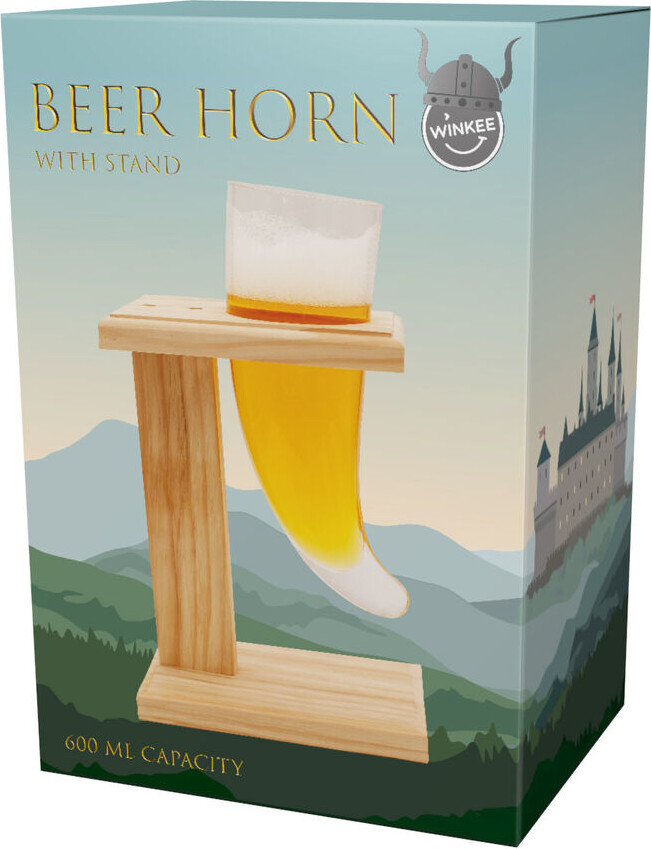 Køb Winkee - Stand Og Glas - Viking Beer Horn - Gucca.dk
