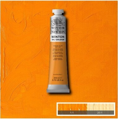 Køb Winsor & Newton - Oliemaling - Cadmium Yellow Deep Hue 200 Ml ...