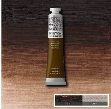 Køb Winsor & Newton - Oliemaling - Vandyke Brown 200 Ml - Gucca.dk
