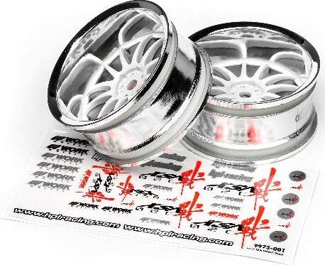 Work Xsa 02c Wheel 26mm Chrome/white - 9mm Offset - Hp3285 - Hpi Racing ...