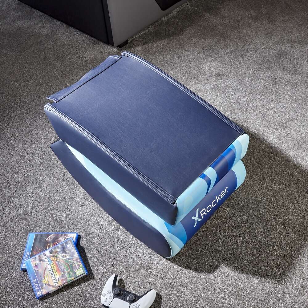 Køb X Rocker - Gaming Gulvstol - Junior - Lava Edition - Blå - Gucca.dk