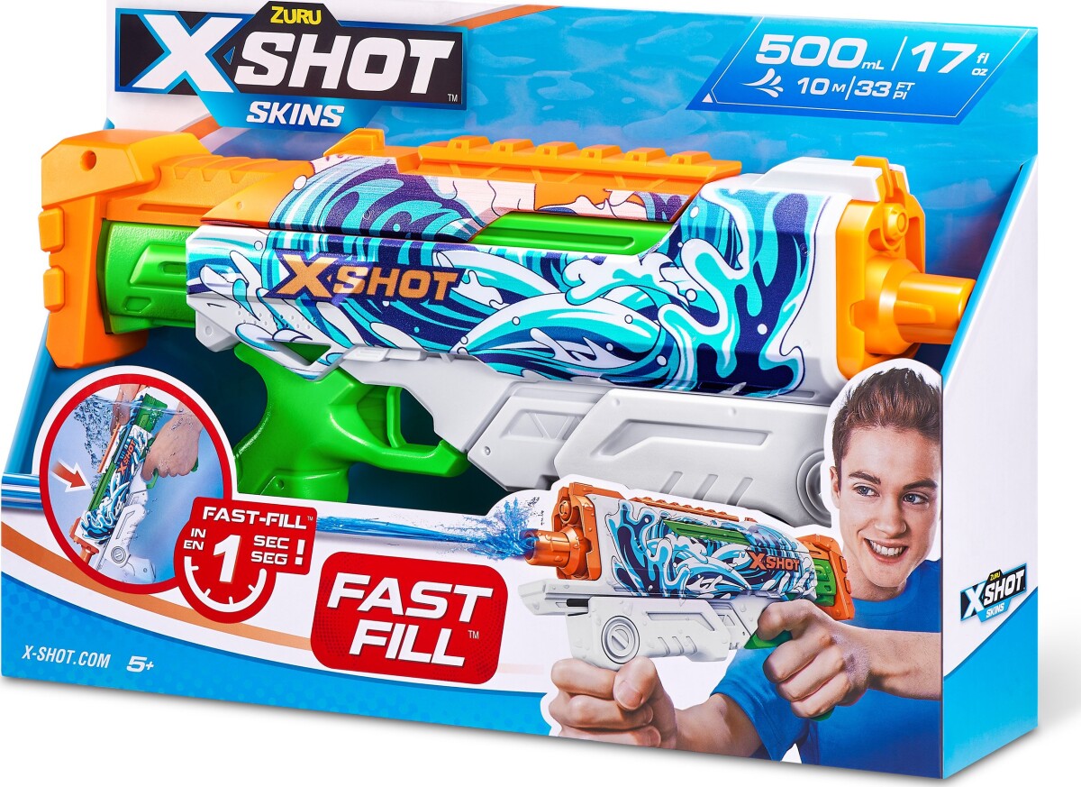 Zuru X-shot - Skins Fast Fill Vand Blaster - 500 Ml | Se tilbud og køb ...
