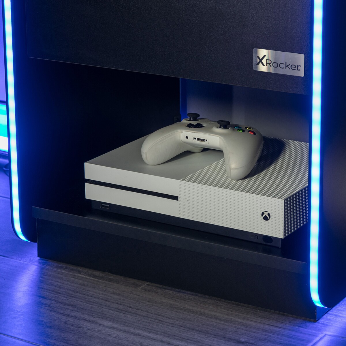 X-rocker - Electra - Gaming Sengebord Med Led Lys - Sort | Se tilbud og ...