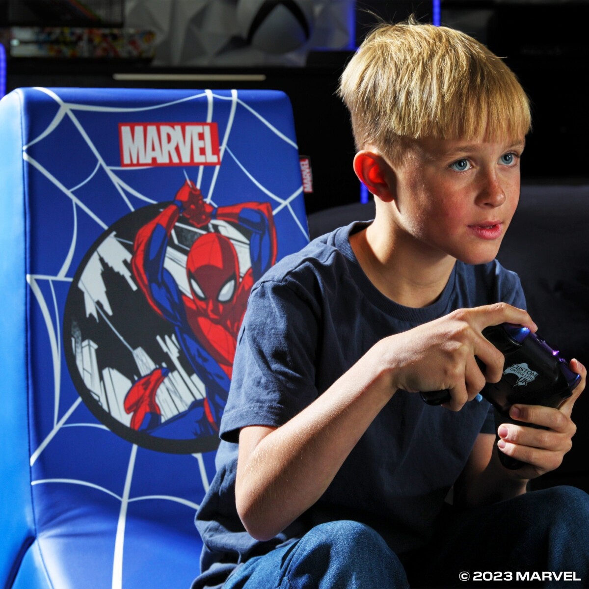X-rocker - Marvel - Gaming Gulvstol Til Børn - Spider-man | Se tilbud ...