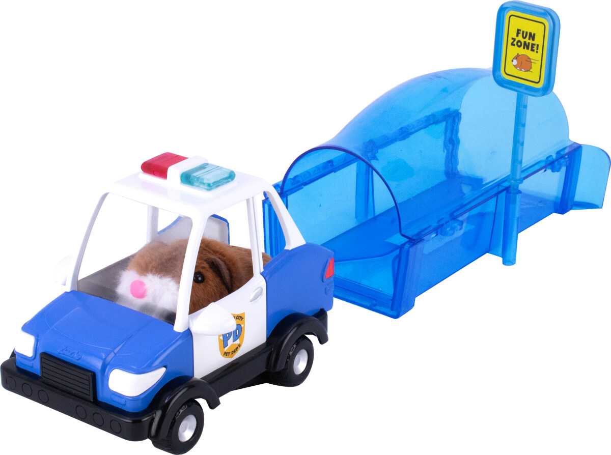 Zhu Zhu Pets - Zhu Zhu City Politibil Legesæt - Z10341 | Se tilbud og køb på Gucca.dk