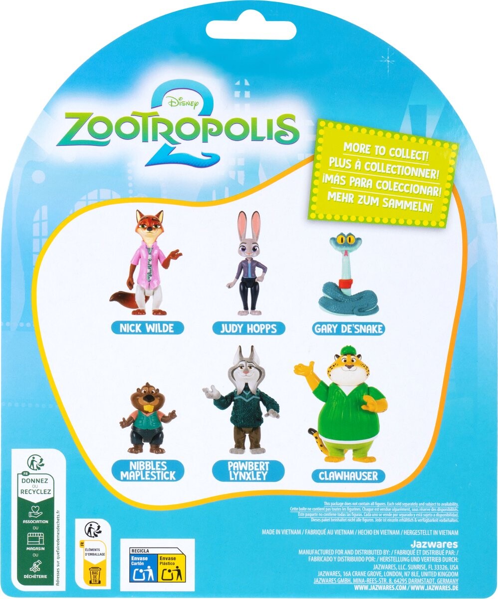 Køb Zootropolis - Figure 2 Pack - Gary De'snake And Pawbert Lynxley fra ...